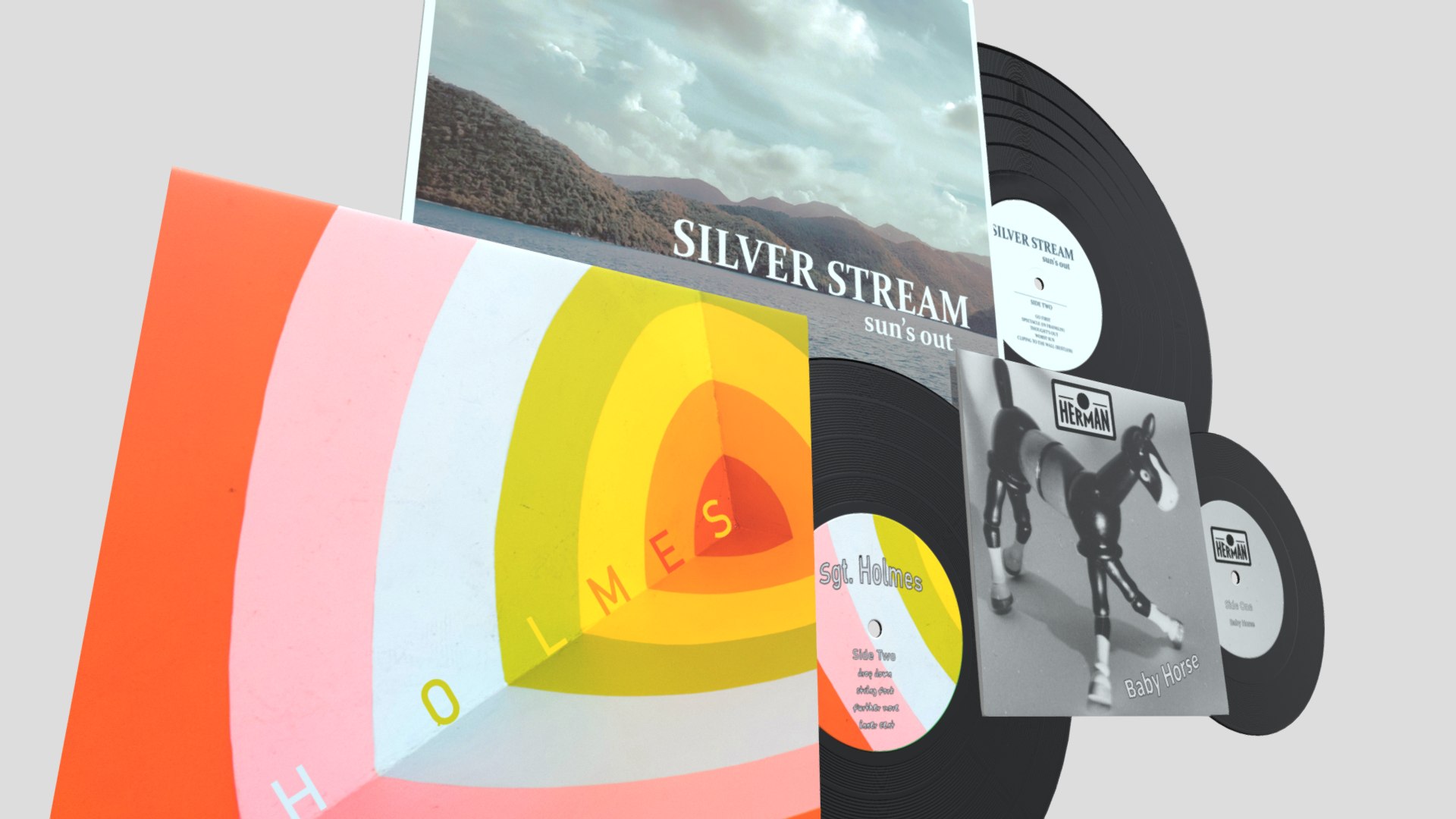 Vinyl Record Album Pack 3D model - TurboSquid 2183583