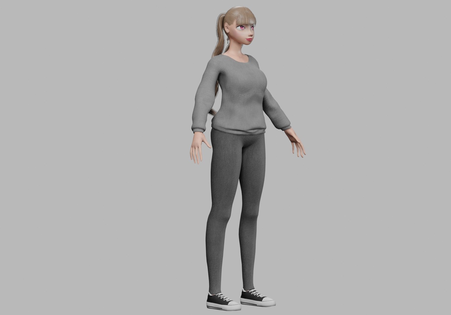 3D Model Cool Pretty Girl V25269 - TurboSquid 2263306