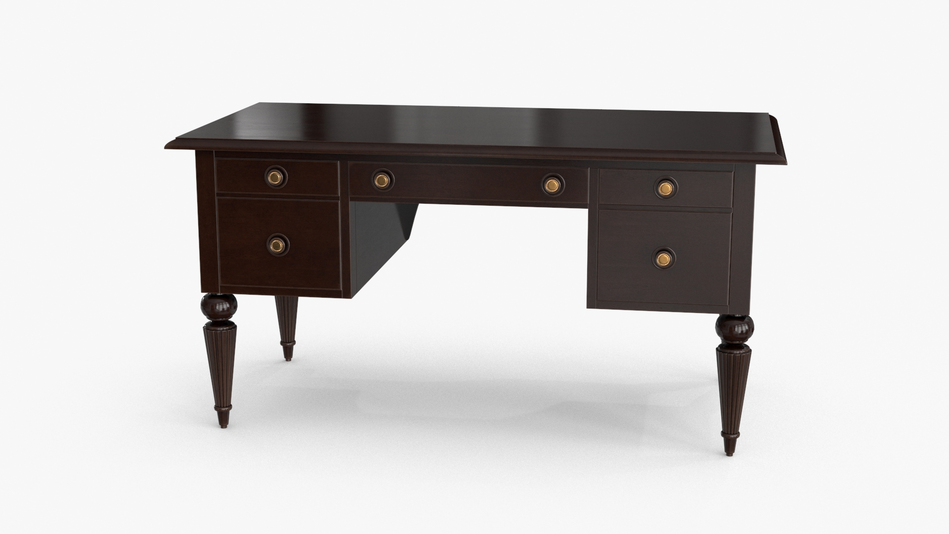 3D Vintage Desk - TurboSquid 2242456