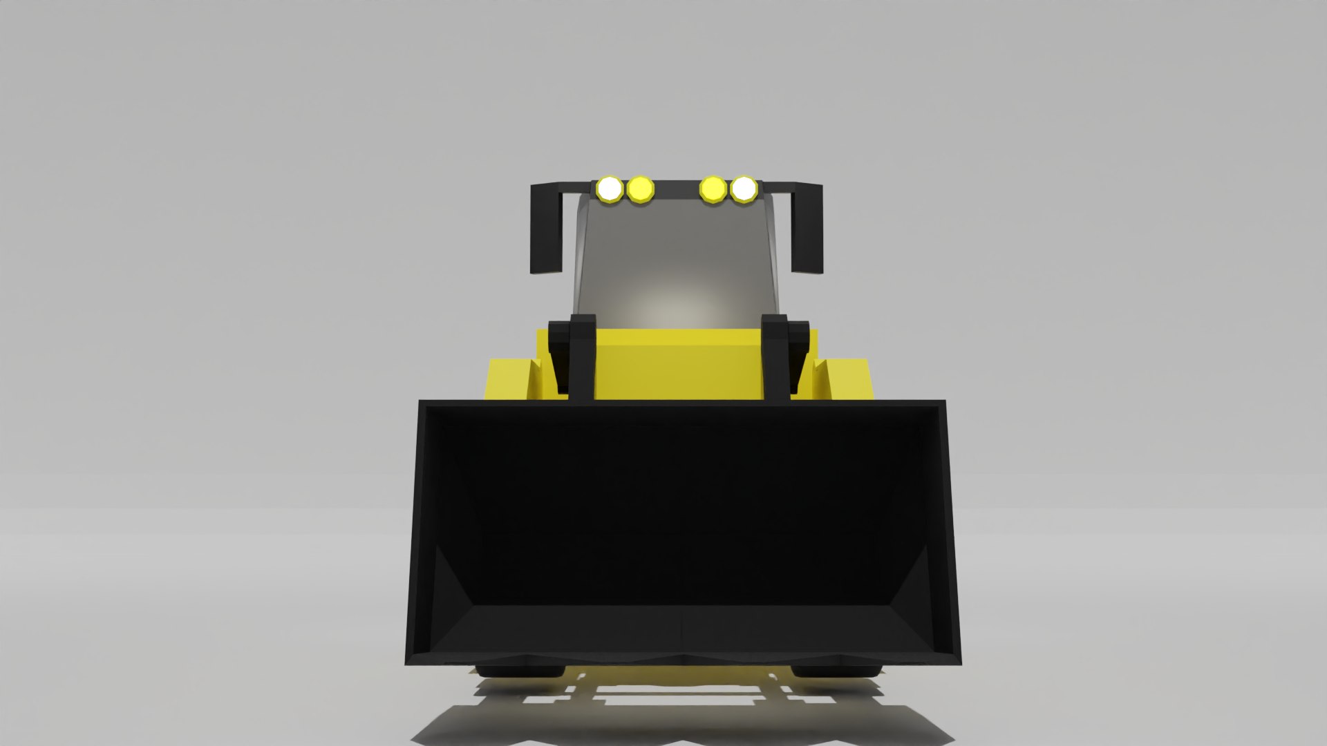 Free 3D Low Poly Bulldozer Model - TurboSquid 1936717