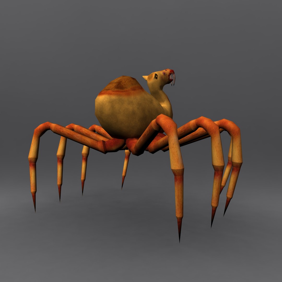 3d Horror Camel Spider Model