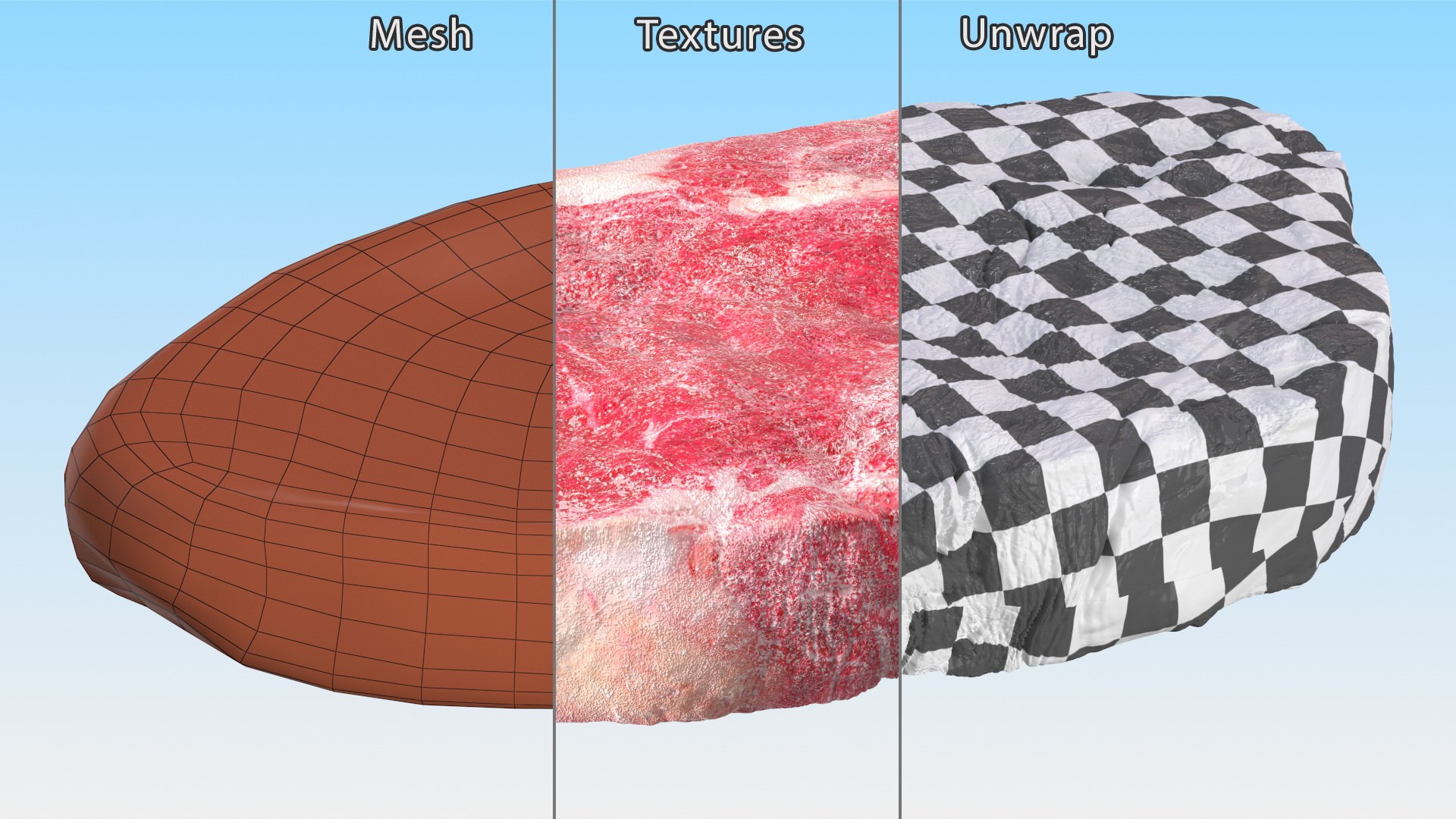 3D Meat Slice Frozen Model - TurboSquid 1947475
