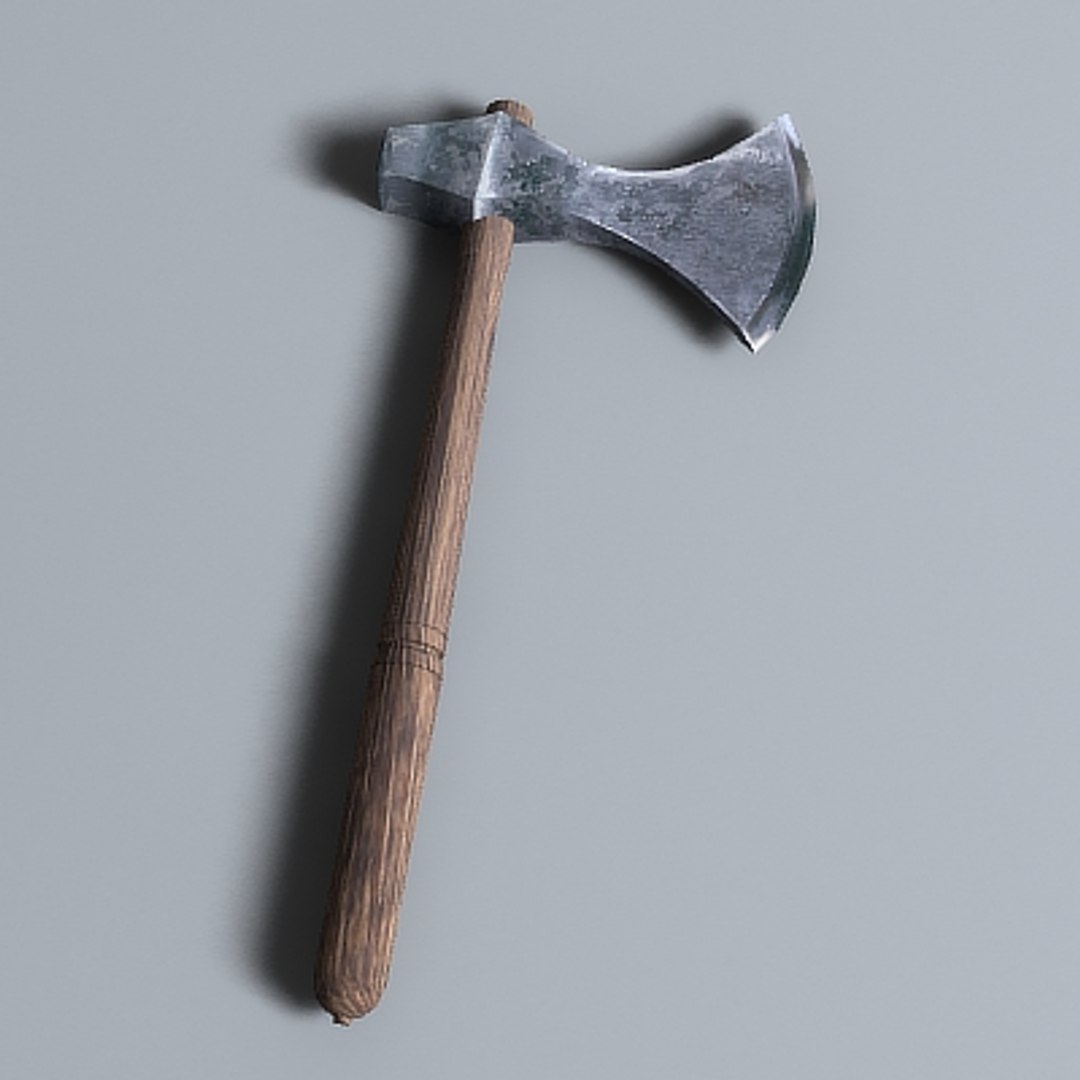 3d Model Weapon Steel Axe