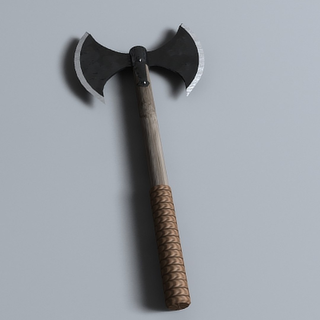 3d Model Weapon Steel Axe