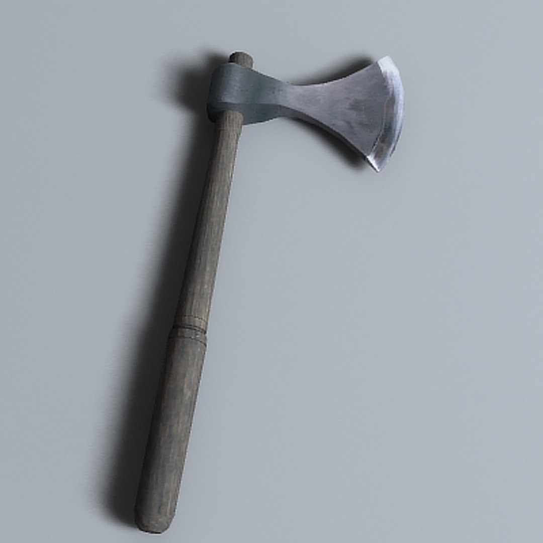 3d Model Weapon Steel Axe