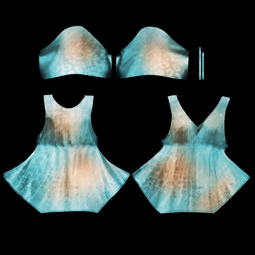 Tunic Dress 3D - TurboSquid 1882830