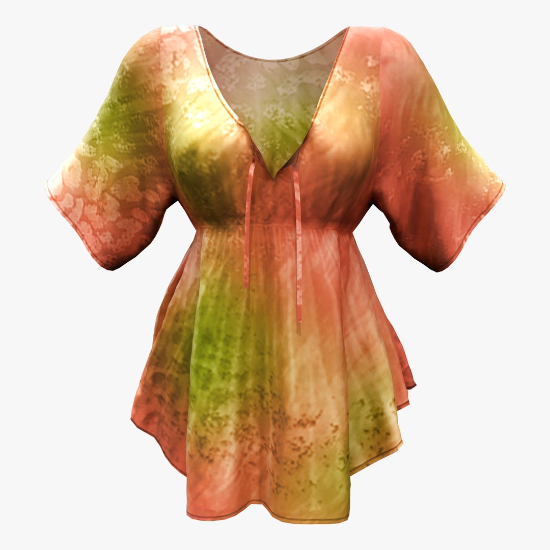 Tunic Dress 3D - TurboSquid 1882830