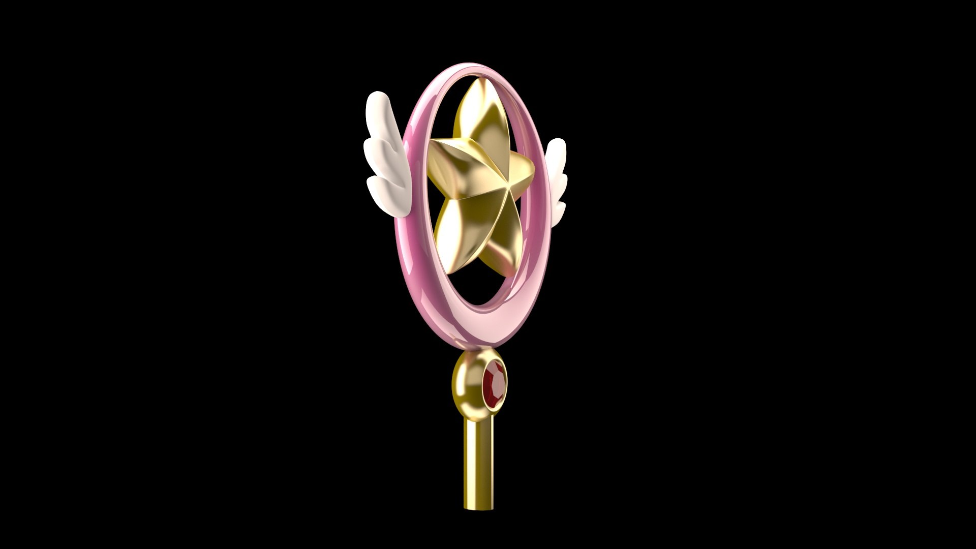 3D Sakura Seal Key - TurboSquid 1274920