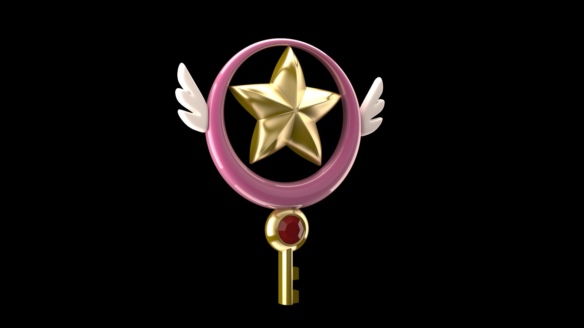 3D Sakura Seal Key - TurboSquid 1274920