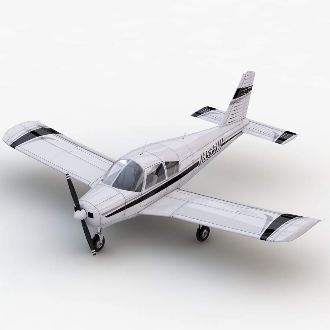 3d Piper Cherokee Pa-28