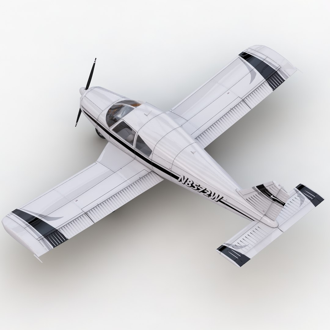3d Piper Cherokee Pa-28