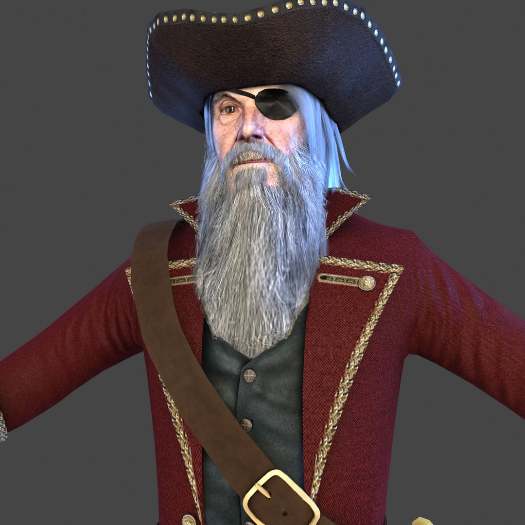 Pirate Captain Man 3D Model - TurboSquid 1461234