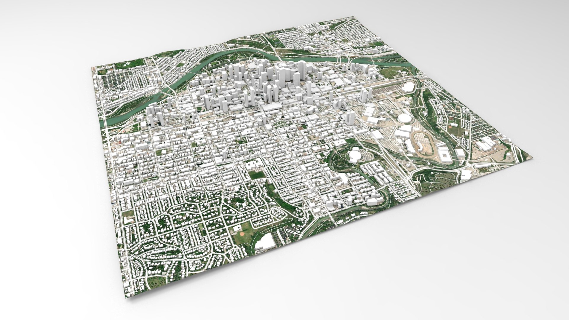 Cityscape Calgary Canada 3D Model - TurboSquid 2014941