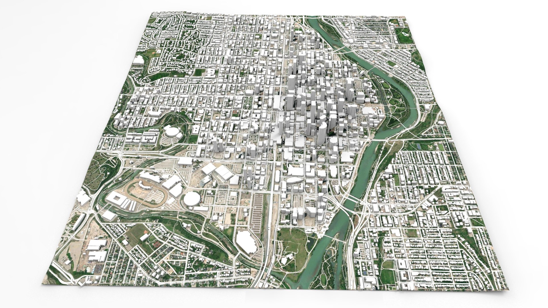 Cityscape Calgary Canada 3D Model - TurboSquid 2014941