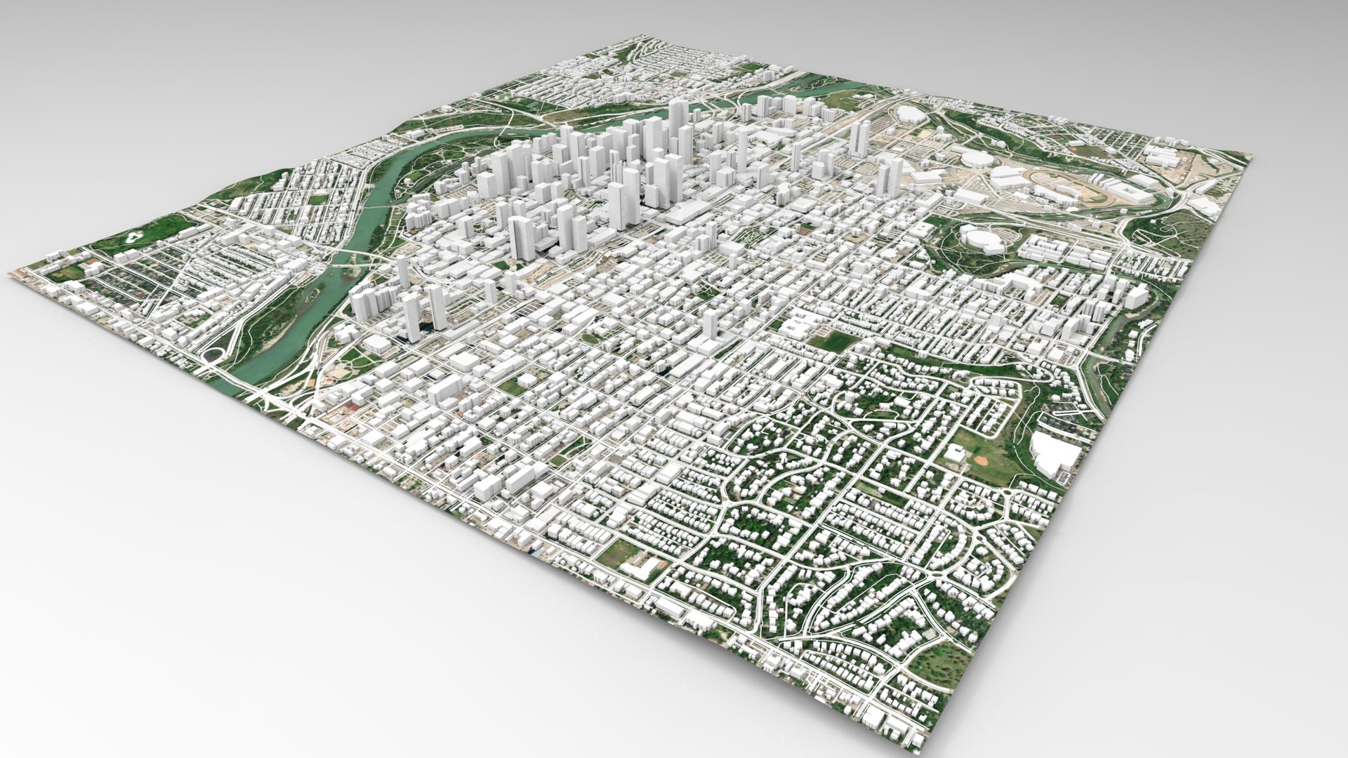Cityscape Calgary Canada 3D Model - TurboSquid 2014941