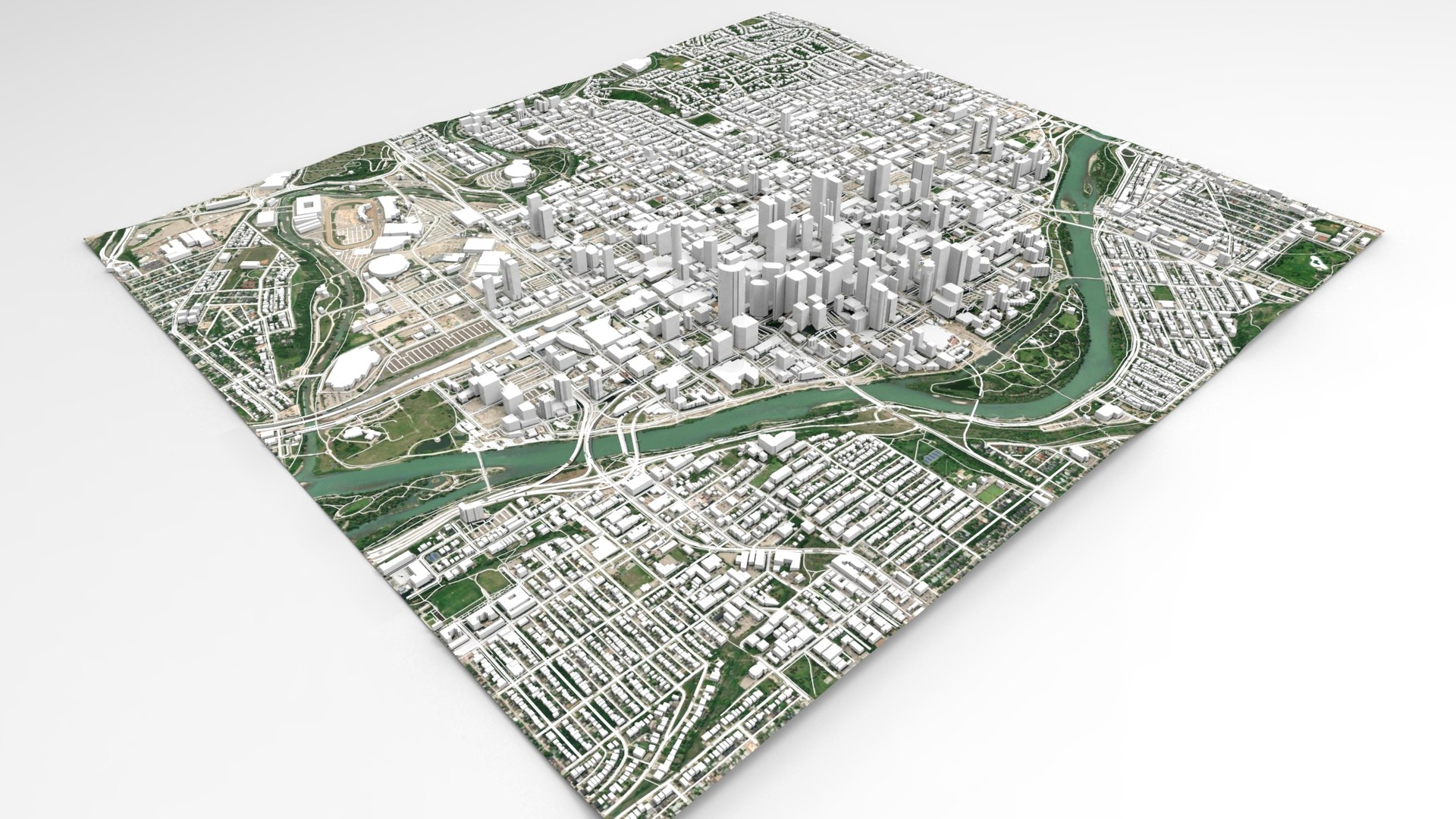 Cityscape Calgary Canada 3D Model - TurboSquid 2014941