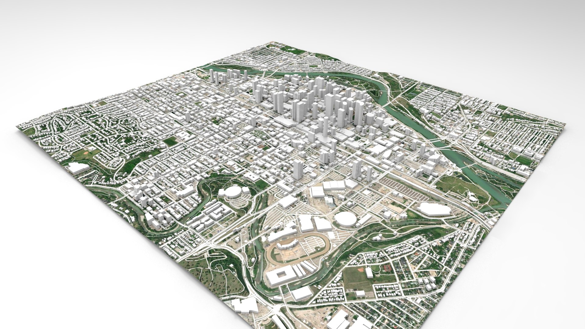 Cityscape Calgary Canada 3D Model - TurboSquid 2014941