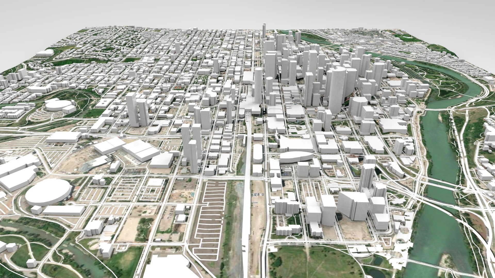 Cityscape Calgary Canada 3D Model - TurboSquid 2014941