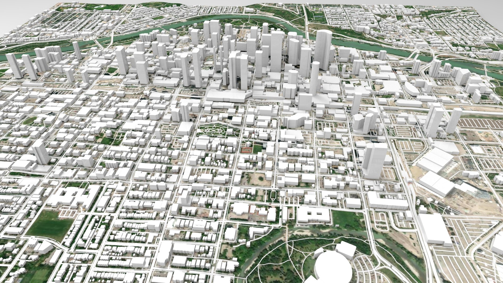 Cityscape Calgary Canada 3D Model - TurboSquid 2014941