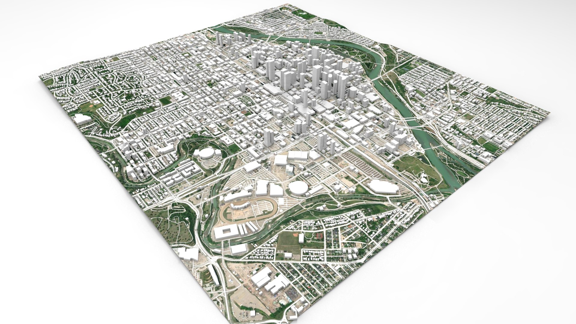 Cityscape Calgary Canada 3D Model - TurboSquid 2014941