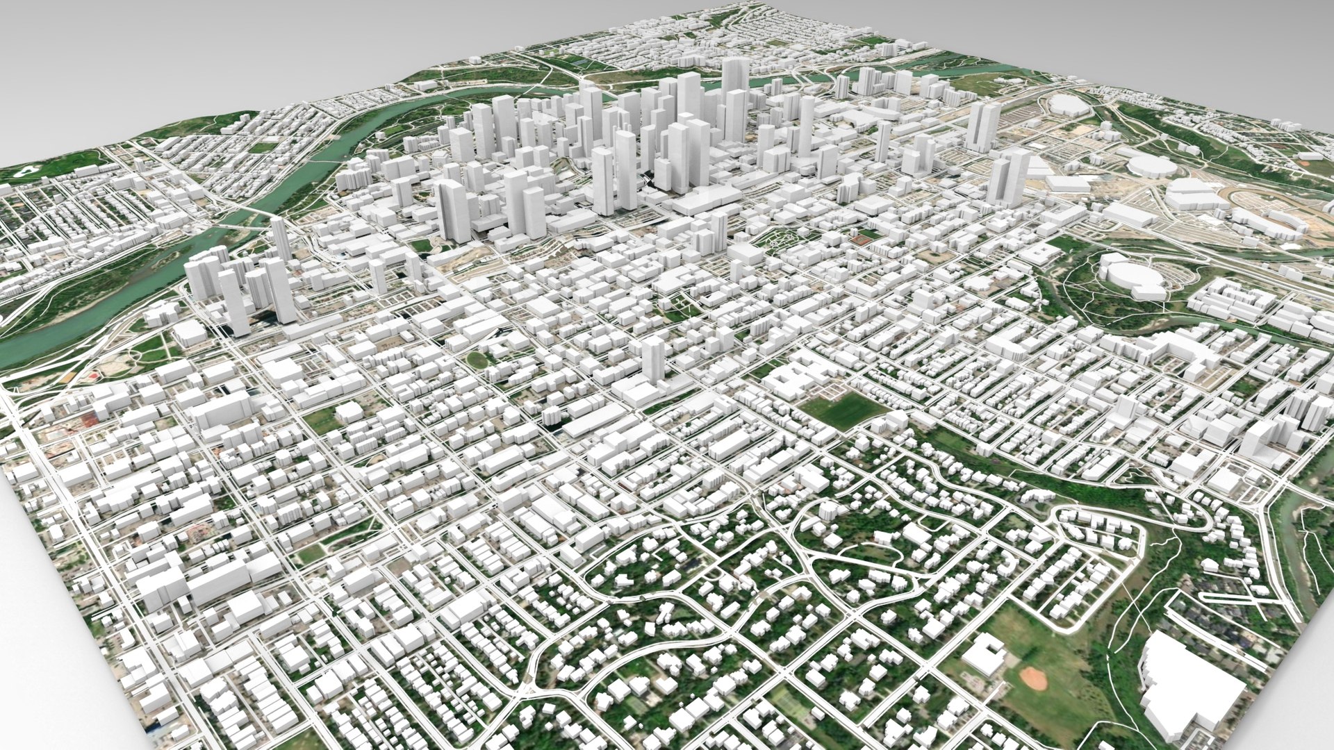 Cityscape Calgary Canada 3D Model - TurboSquid 2014941