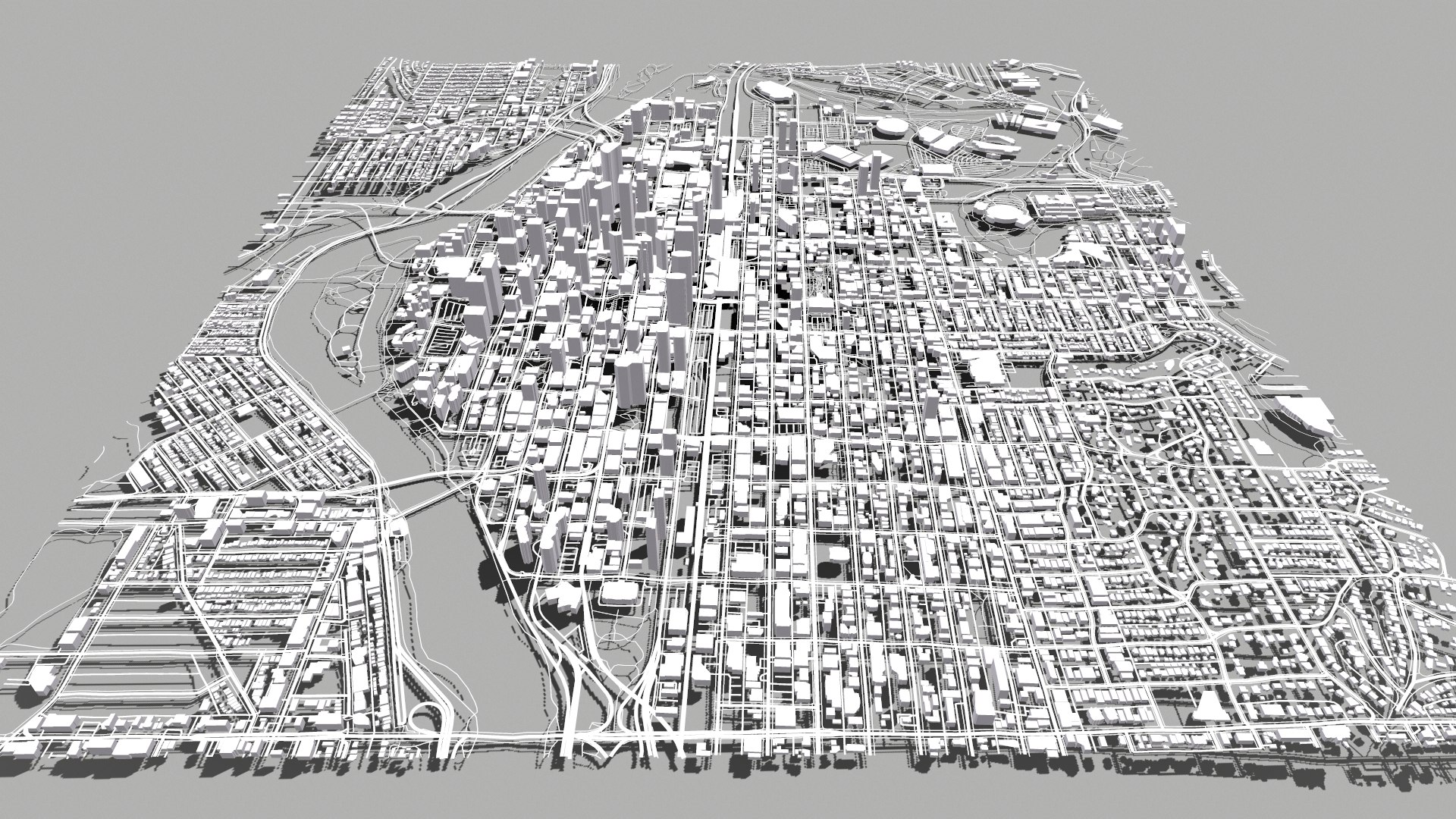 Cityscape Calgary Canada 3D model - TurboSquid 2014941