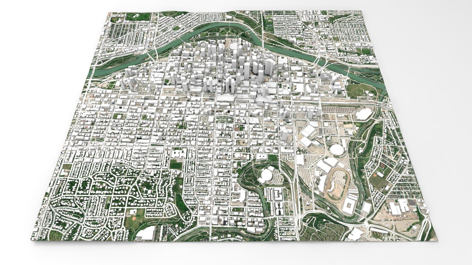 Cityscape Calgary Canada 3D Model - TurboSquid 2014941