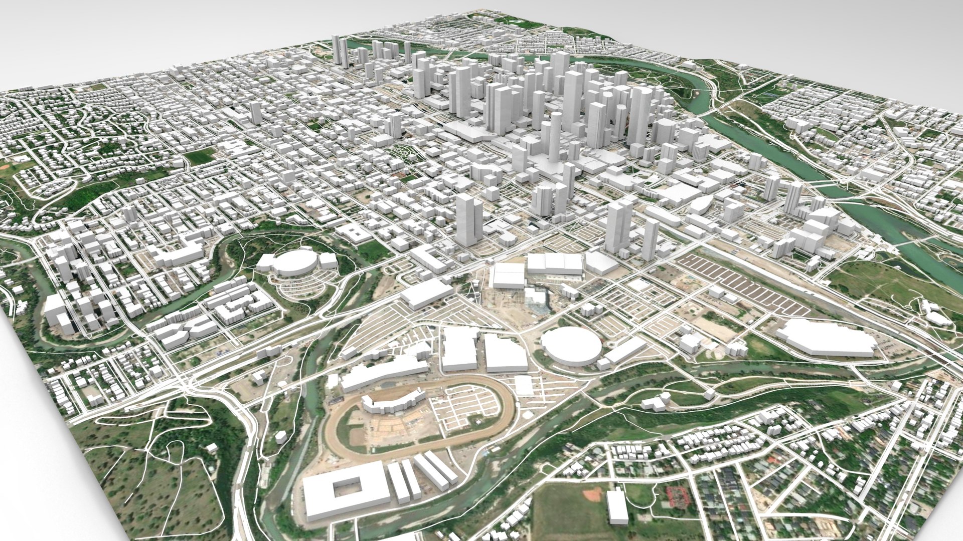 Cityscape Calgary Canada 3D Model - TurboSquid 2014941