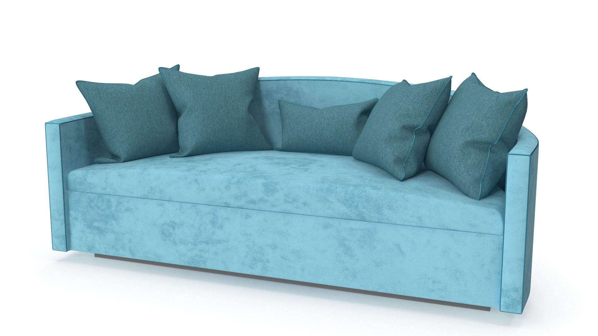 Sofa Lounge Cyan 3D Model - TurboSquid 1513193