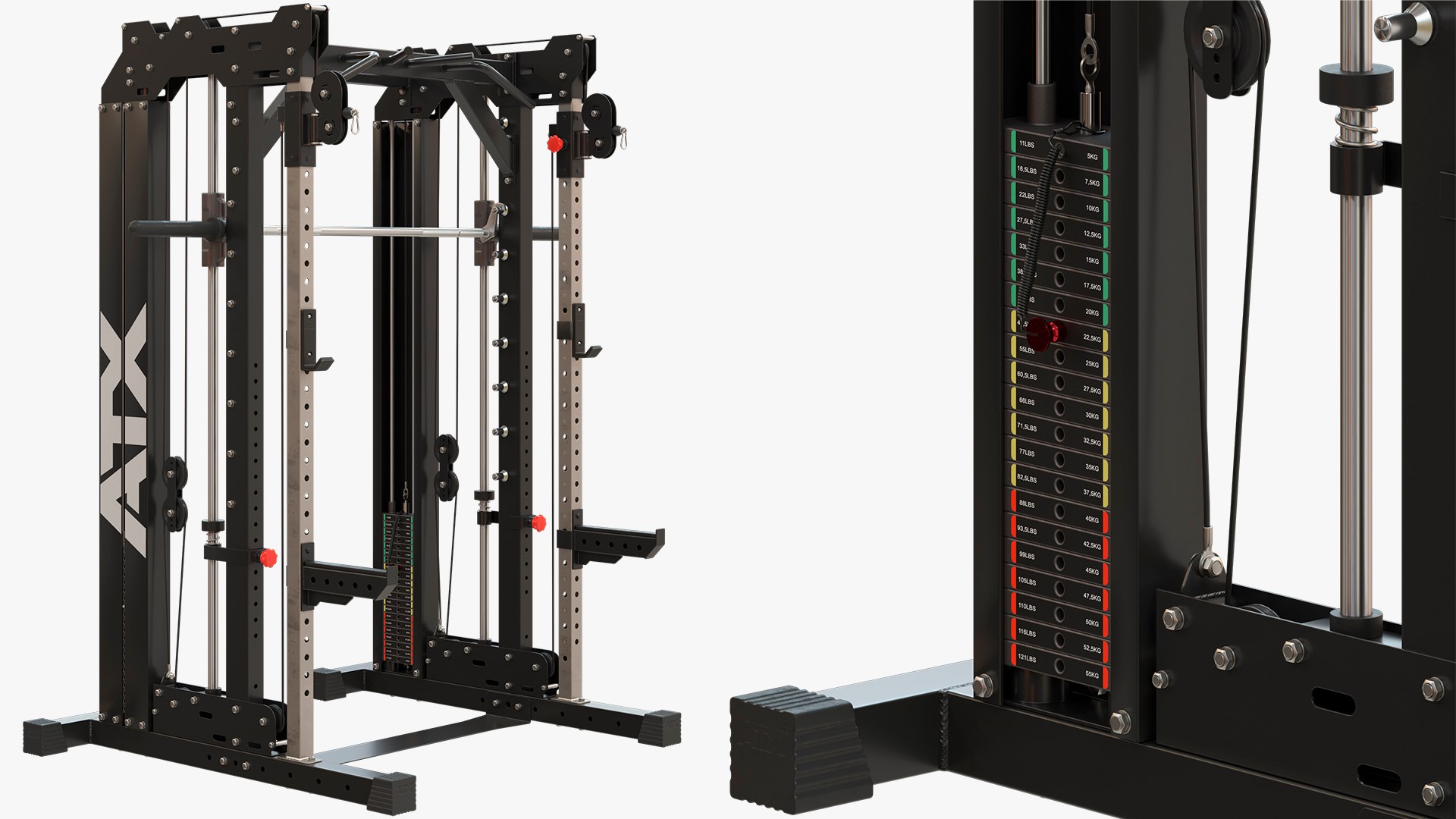 ATX Smith Cable Rack Weight Stack Model - TurboSquid 2326461