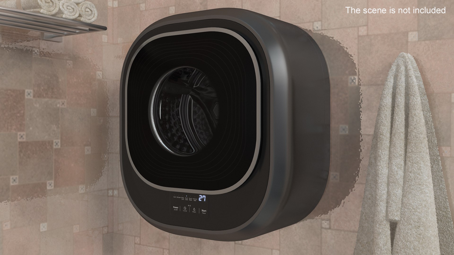 Compact Washing Machine Wall Mounted 3D Model - TurboSquid 1987195