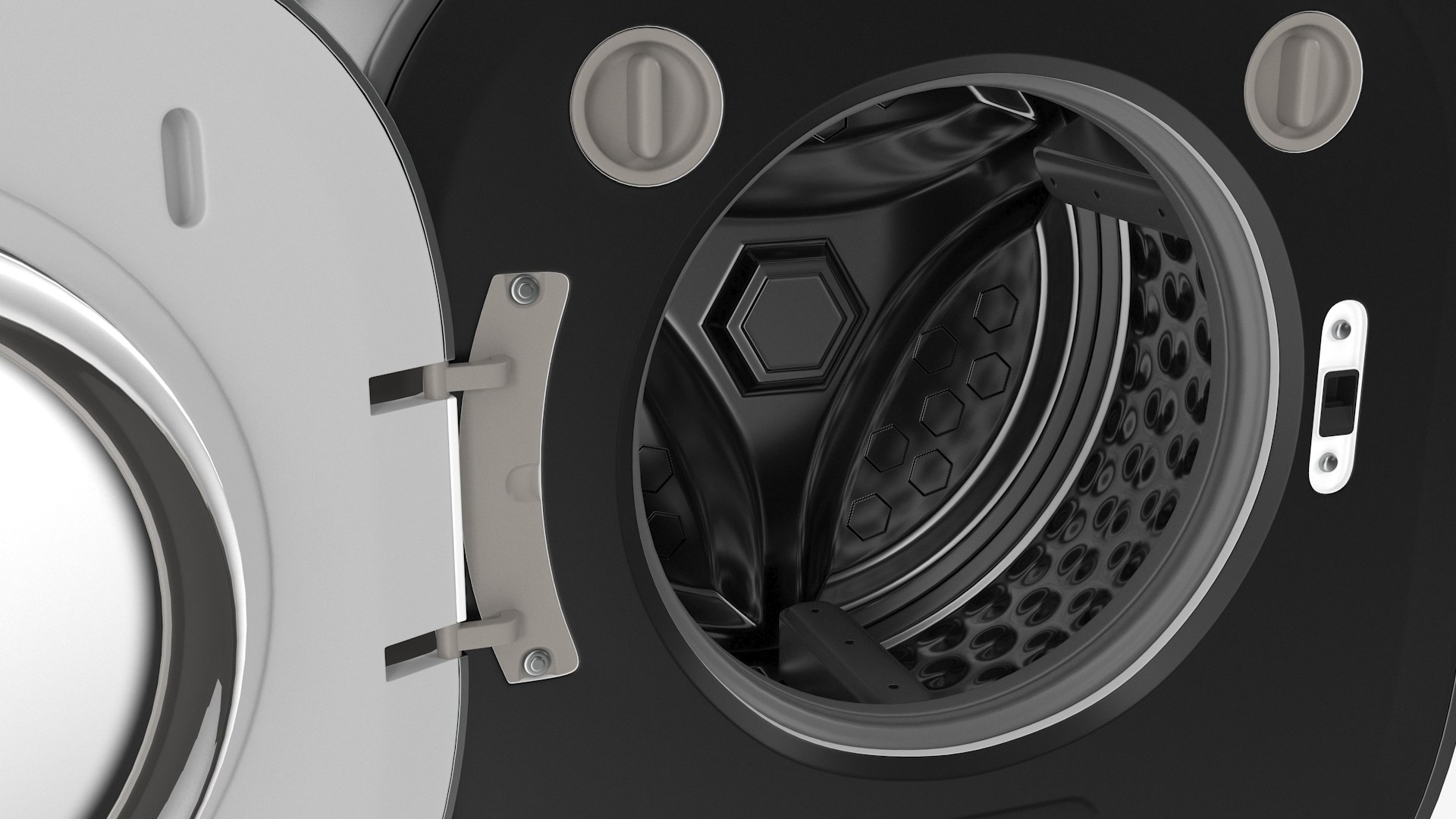 Compact Washing Machine Wall Mounted 3D model - TurboSquid 1987195