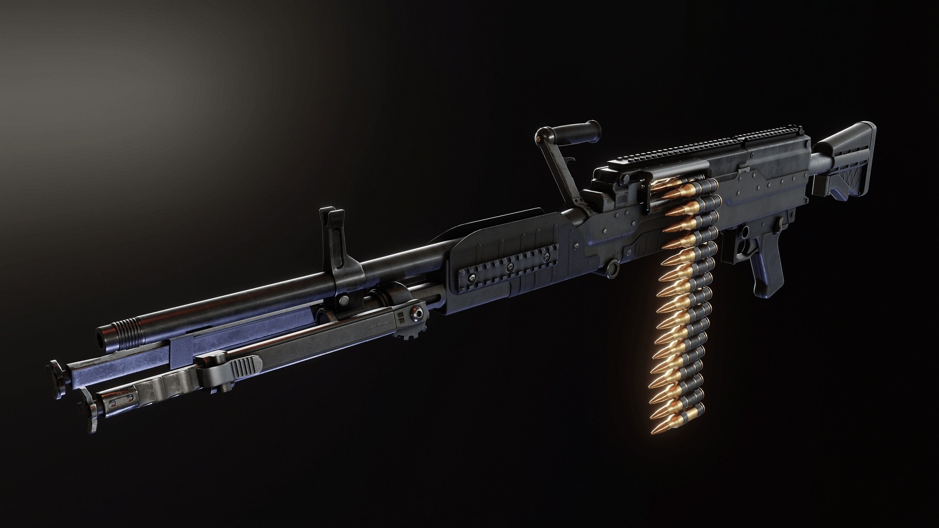 Lightweight Medium Machine Gun 3D Model - TurboSquid 1891580