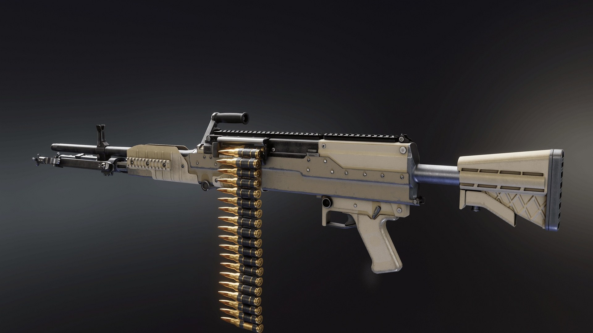 Lightweight Medium Machine Gun 3D Model - TurboSquid 1891580