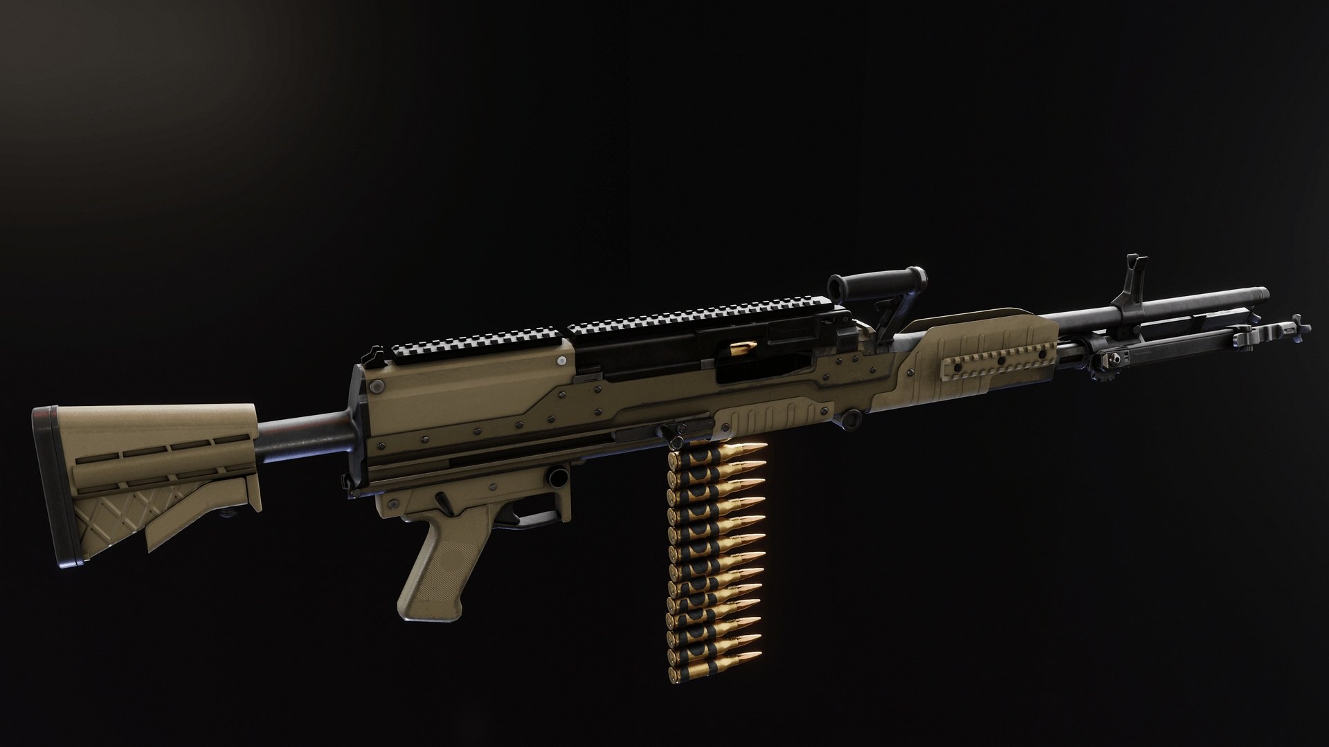 Lightweight Medium Machine Gun 3D Model - TurboSquid 1891580