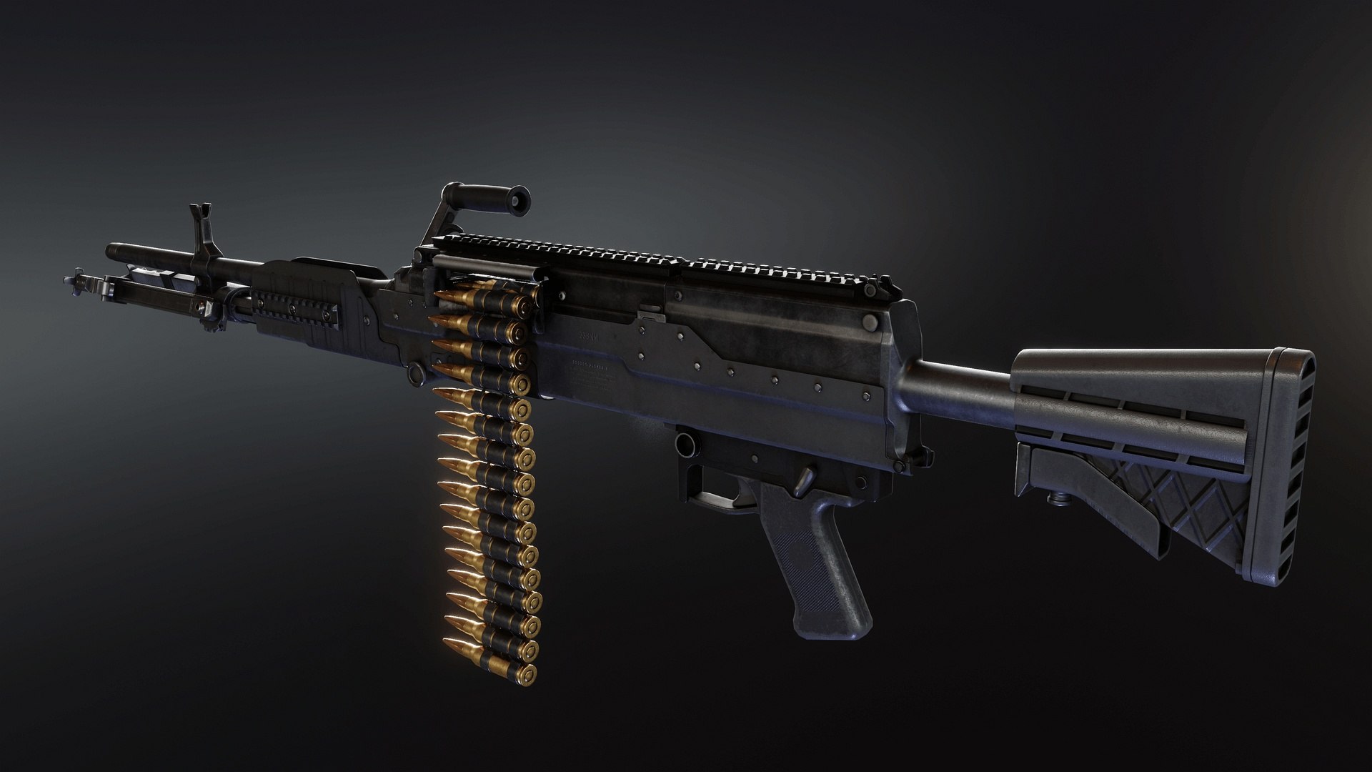 Lightweight Medium Machine Gun 3D Model - TurboSquid 1891580