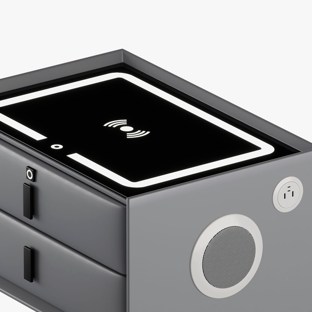 Smart Bedside Table 3D Model - TurboSquid 2168626