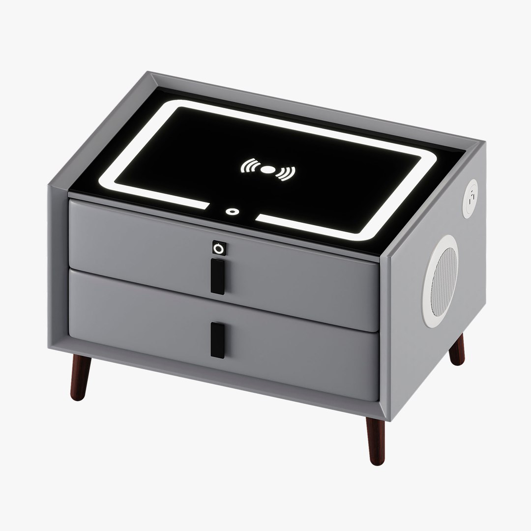 Smart Bedside Table 3D Model - TurboSquid 2168626