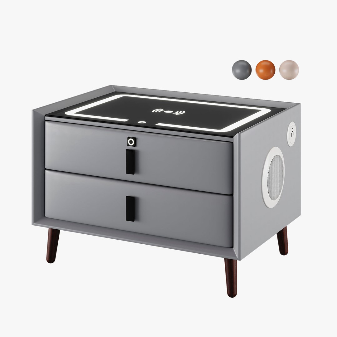 Smart bedside table 3D model - TurboSquid 2168626