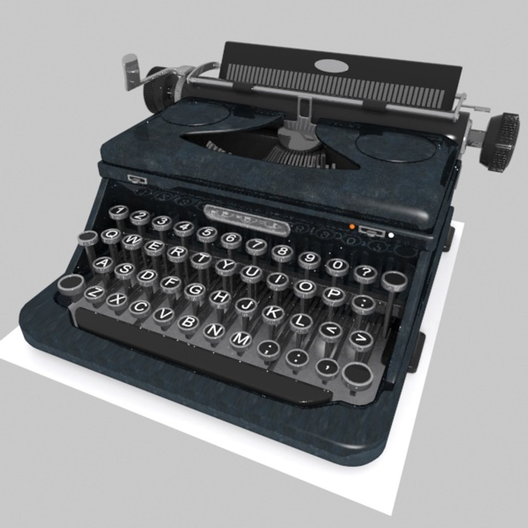 3d Typewriter Toon