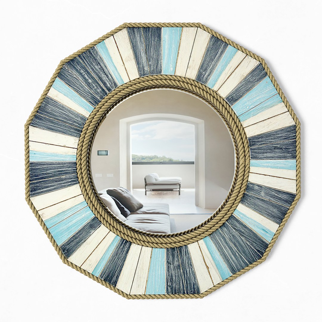 Cabot Cove Wood Frame Mirror 3D Model - TurboSquid 2129722