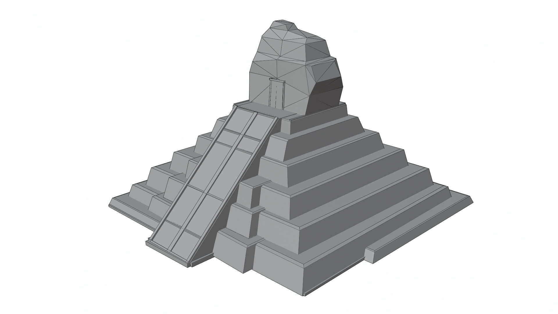 Mayan Buildings Collection XL - Low Poly - Textured 3D model ...
