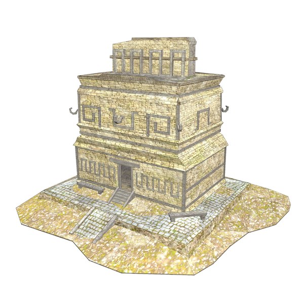 Mayan Buildings Collection XL - Low Poly - Textured 3D model ...