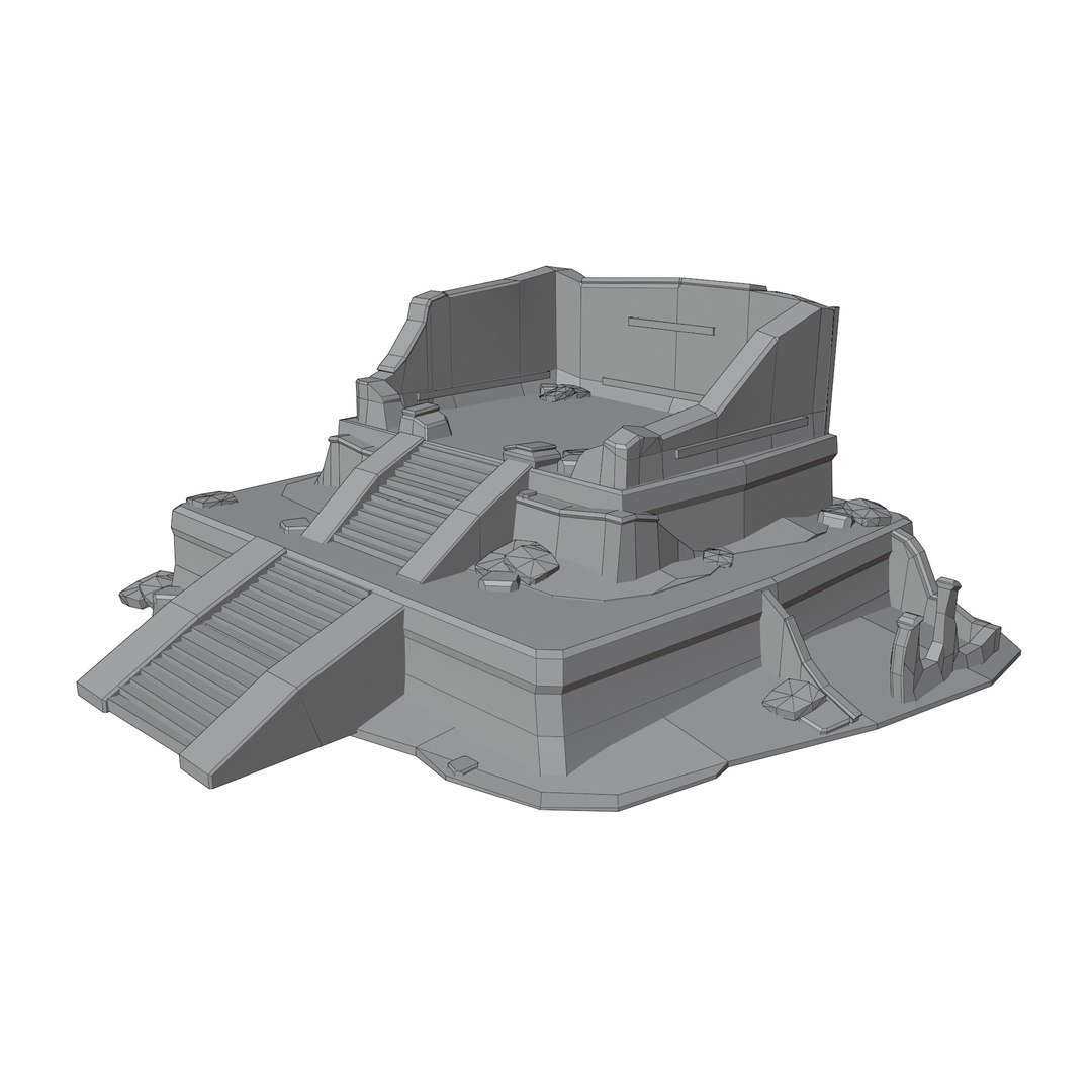 Mayan Buildings Collection XL - Low Poly - Textured 3D model ...