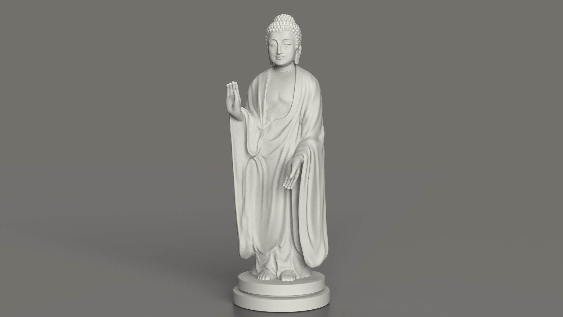 Buddha Standing 3D Print Model Model - TurboSquid 1982494