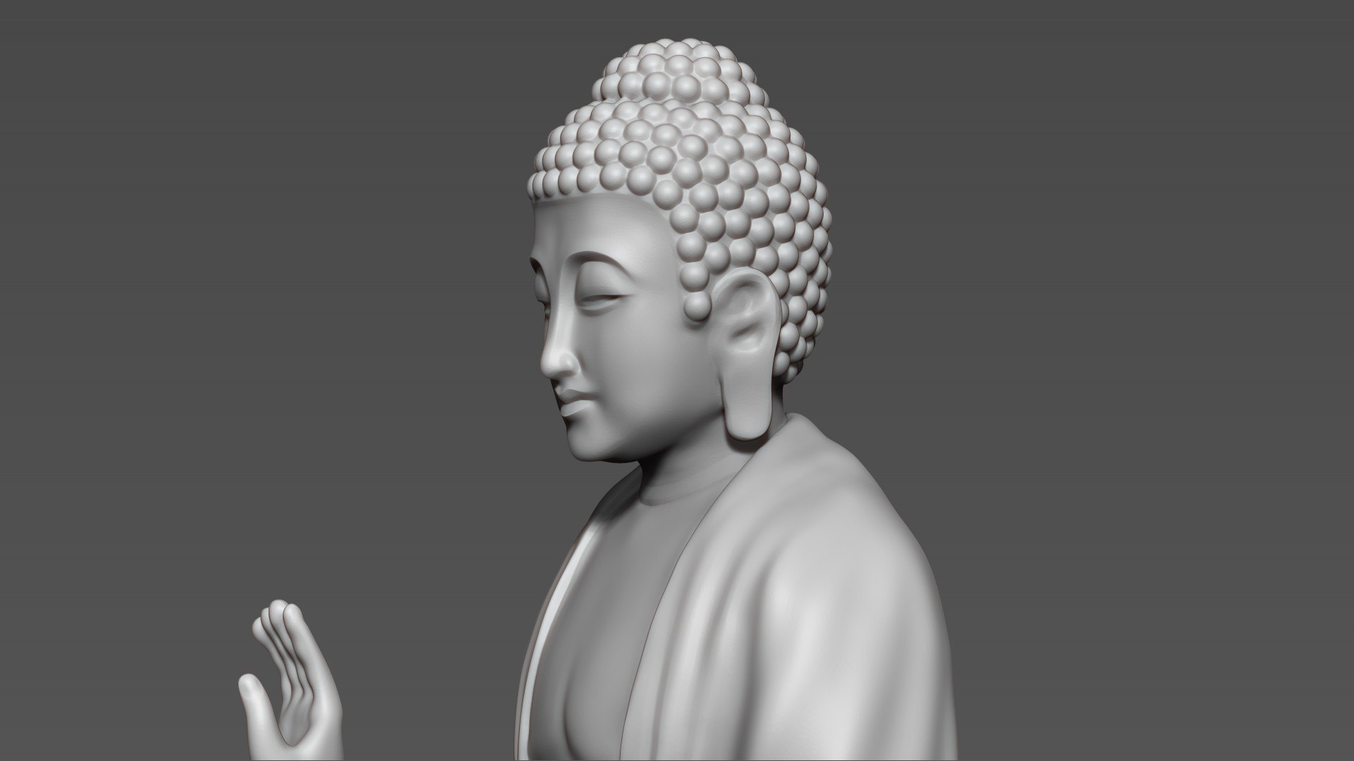Buddha Standing 3D Print Model Model - TurboSquid 1982494