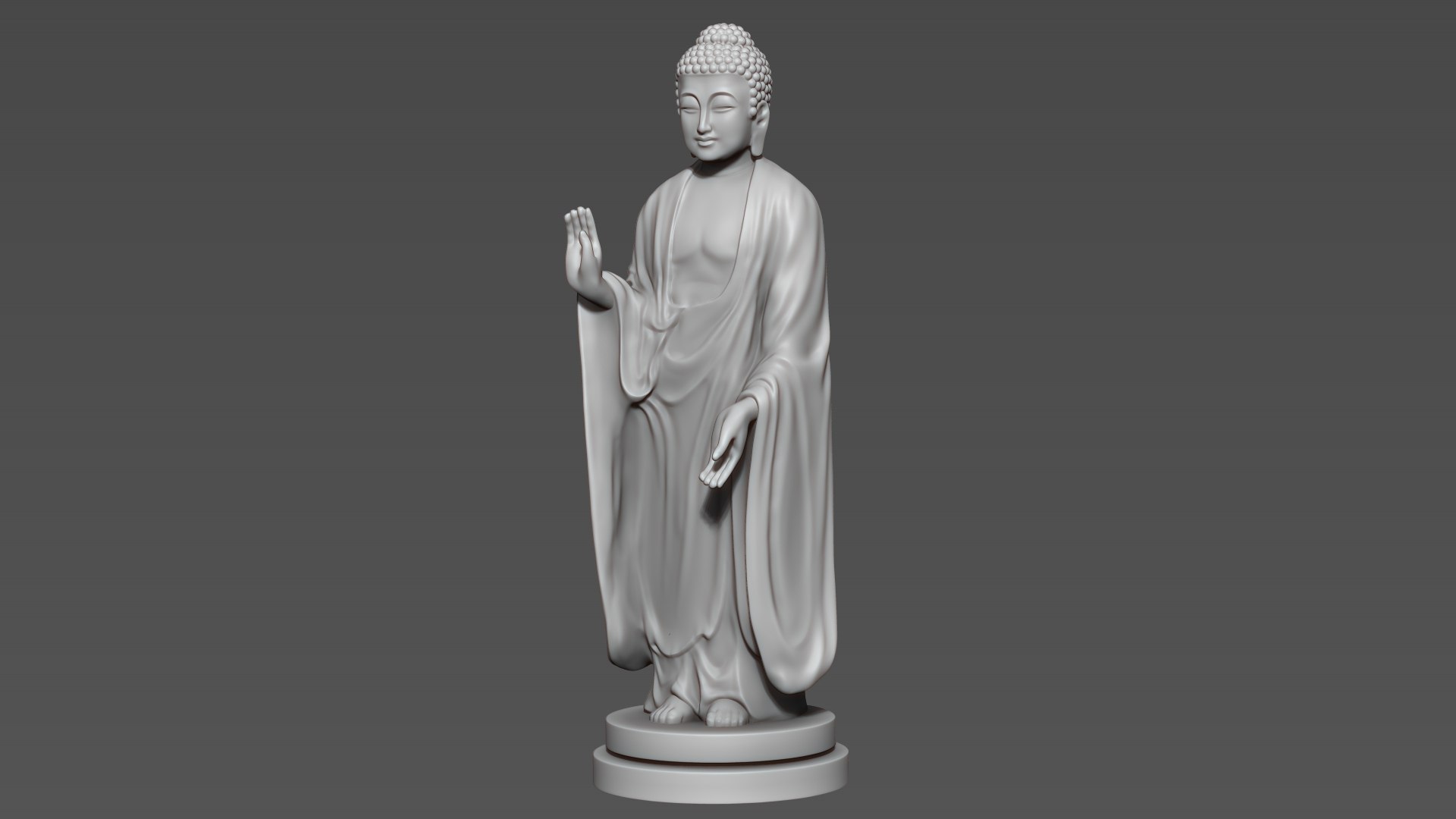 Buddha Standing 3D Print Model Model - TurboSquid 1982494