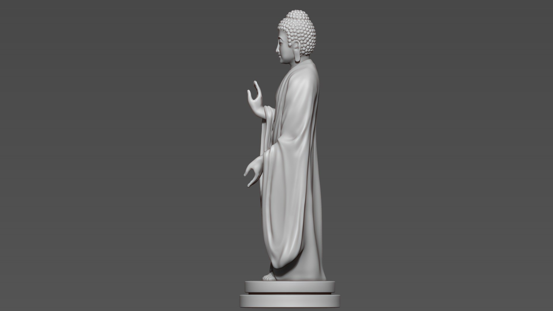Buddha Standing 3D Print Model Model - TurboSquid 1982494