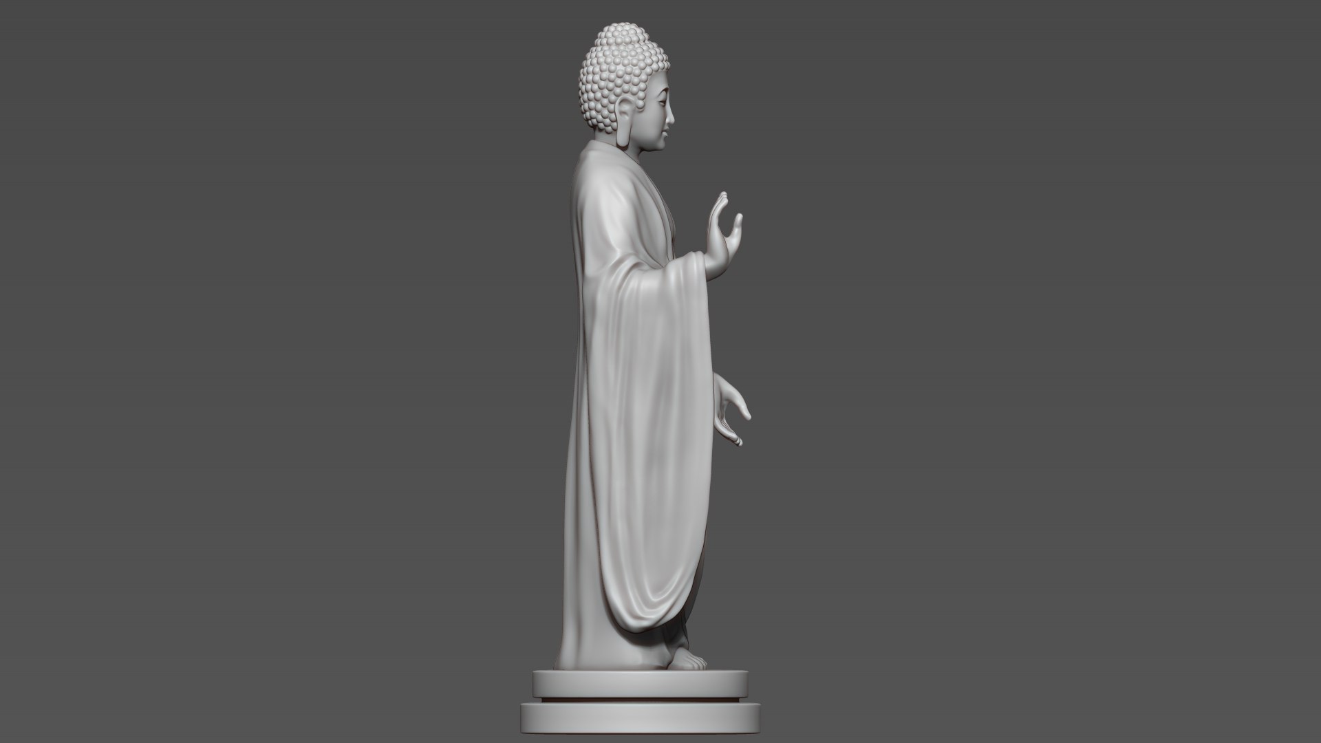 Buddha Standing 3D Print Model Model - TurboSquid 1982494