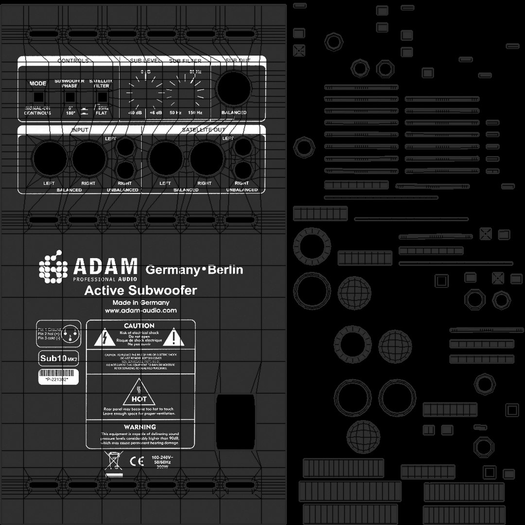 3D Adam Sub10 Mk2 Subwoofer Model - TurboSquid 1406378